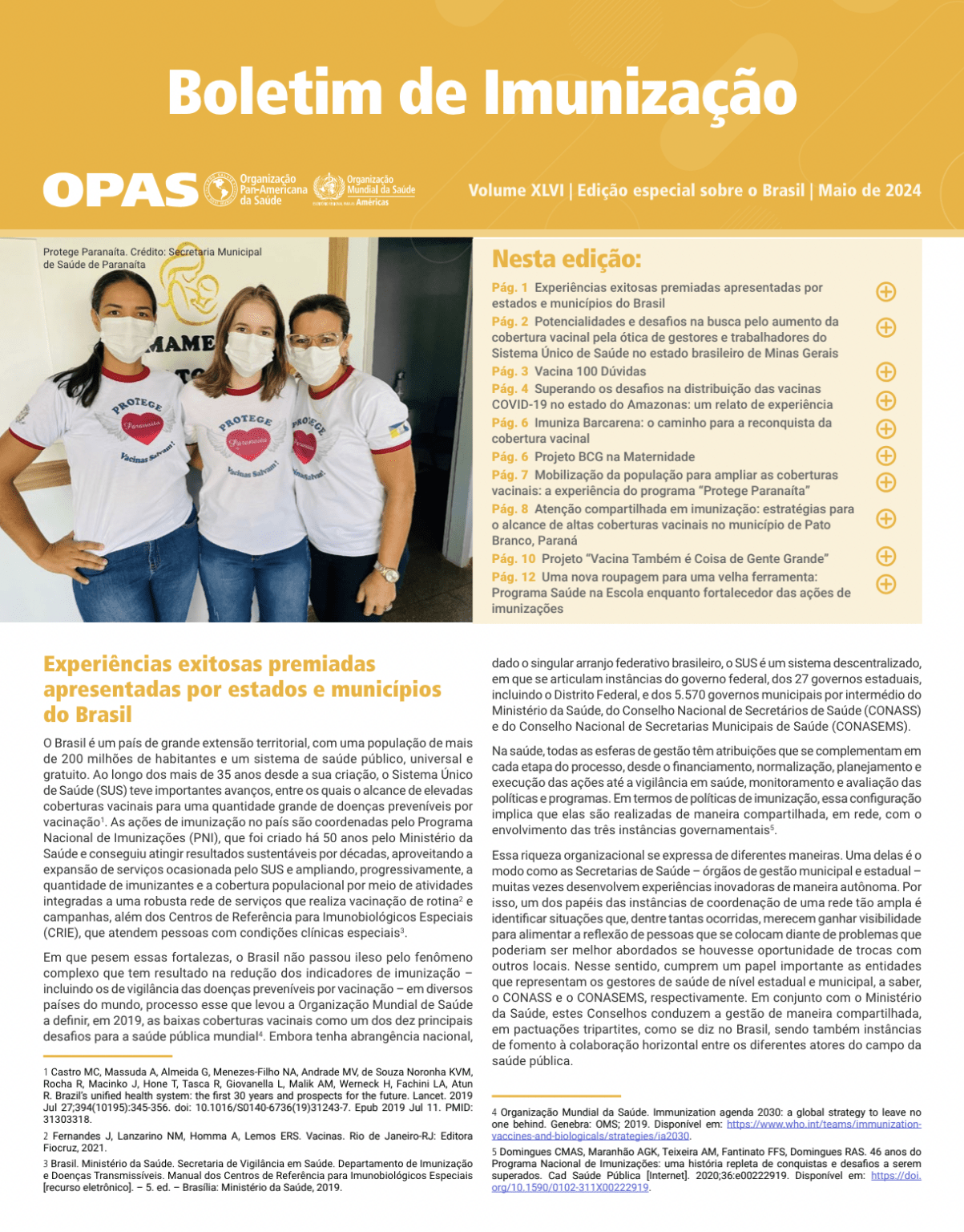 Boletim da Opas/OMS destaca experiências positivas de estados e ...